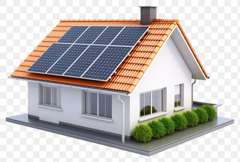 PNG House installed solar panels | Free PNG - rawpixel