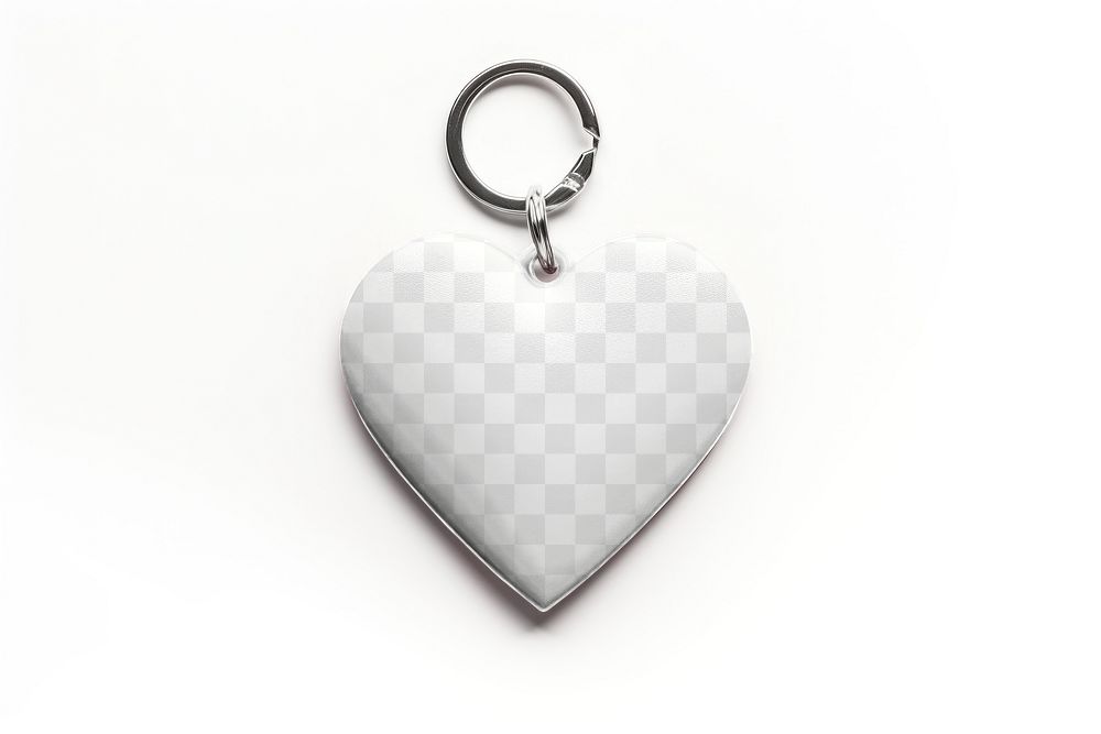 Heart keychain png mockup product, | Premium PNG - rawpixel
