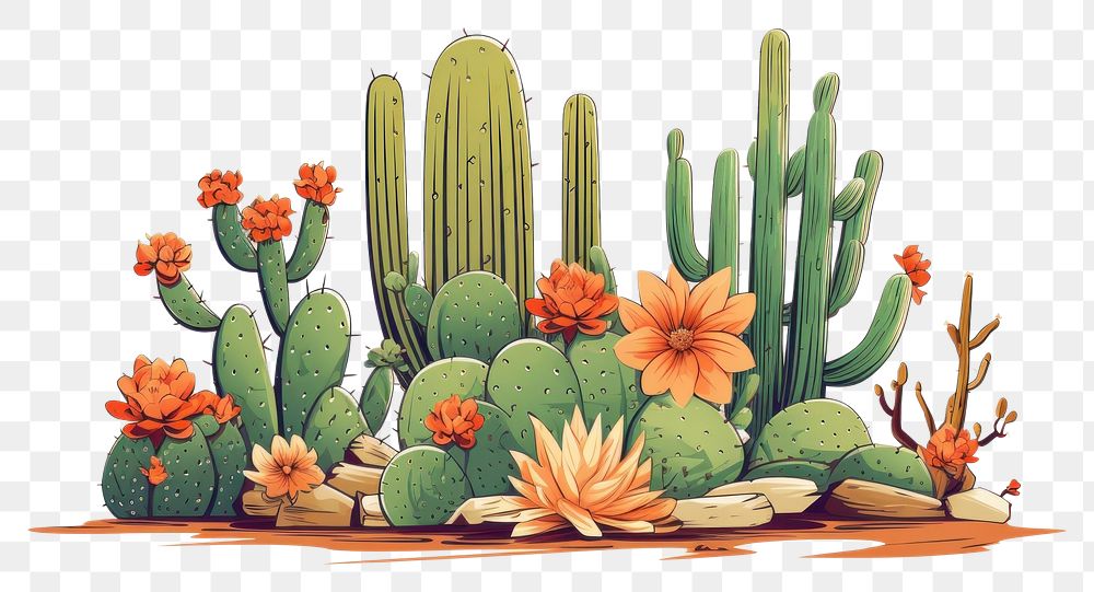 PNG Cactus illustration vector plant | Free PNG - rawpixel