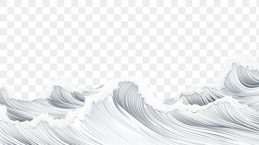 PNG Wave sea nature sketch. | Premium PNG - rawpixel