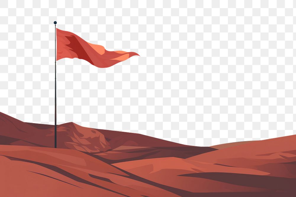 PNG Flag mountain landscape outdoors | Free PNG - rawpixel