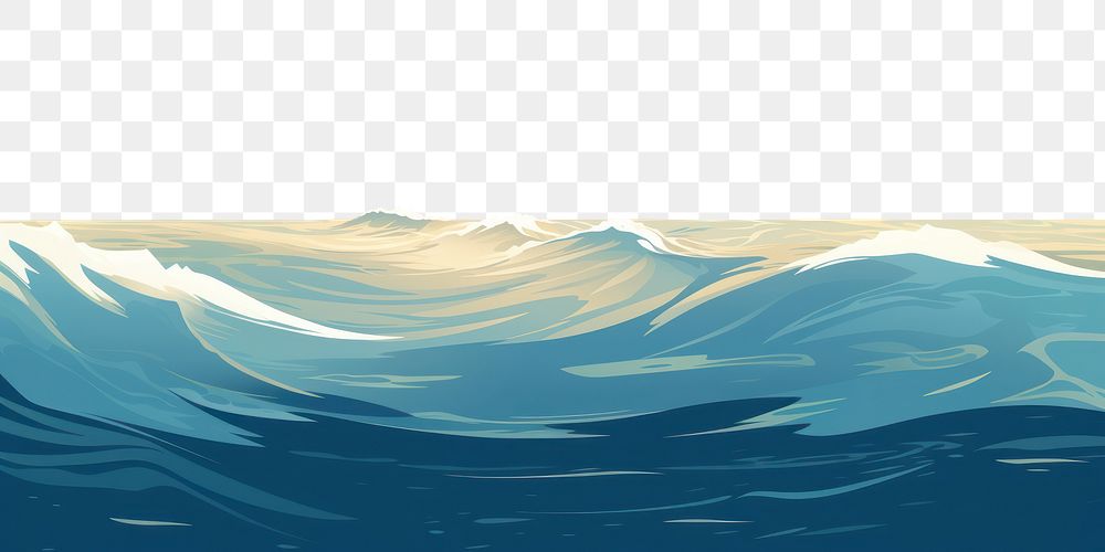 PNG Water wave landscape outdoors | Premium PNG - rawpixel