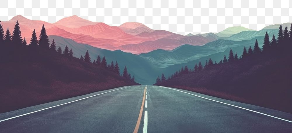 PNG Road side view landscapes | Premium PNG - rawpixel