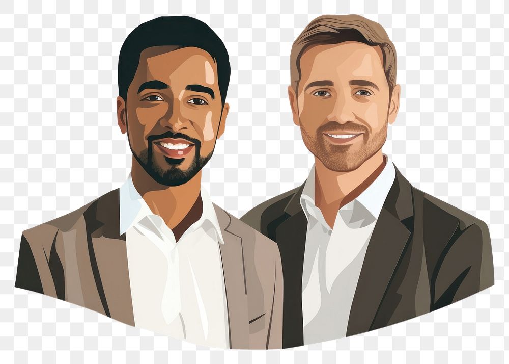 PNG Two men portrait adult | Free PNG - rawpixel