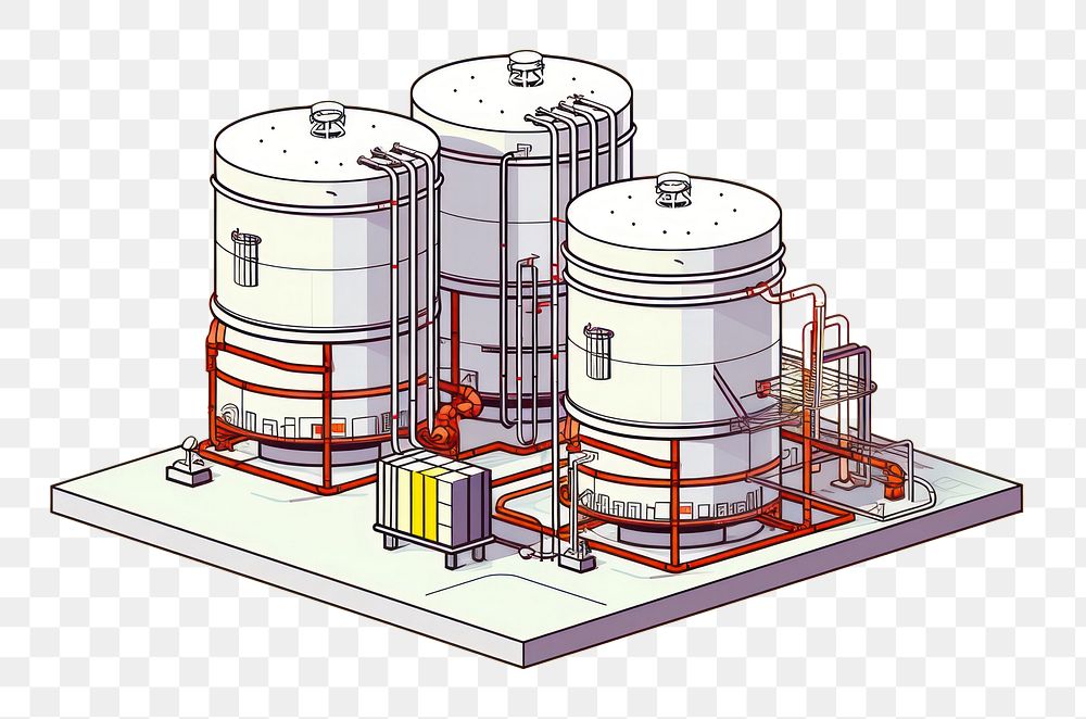 PNG Oil storage tanks factory | Premium PNG - rawpixel