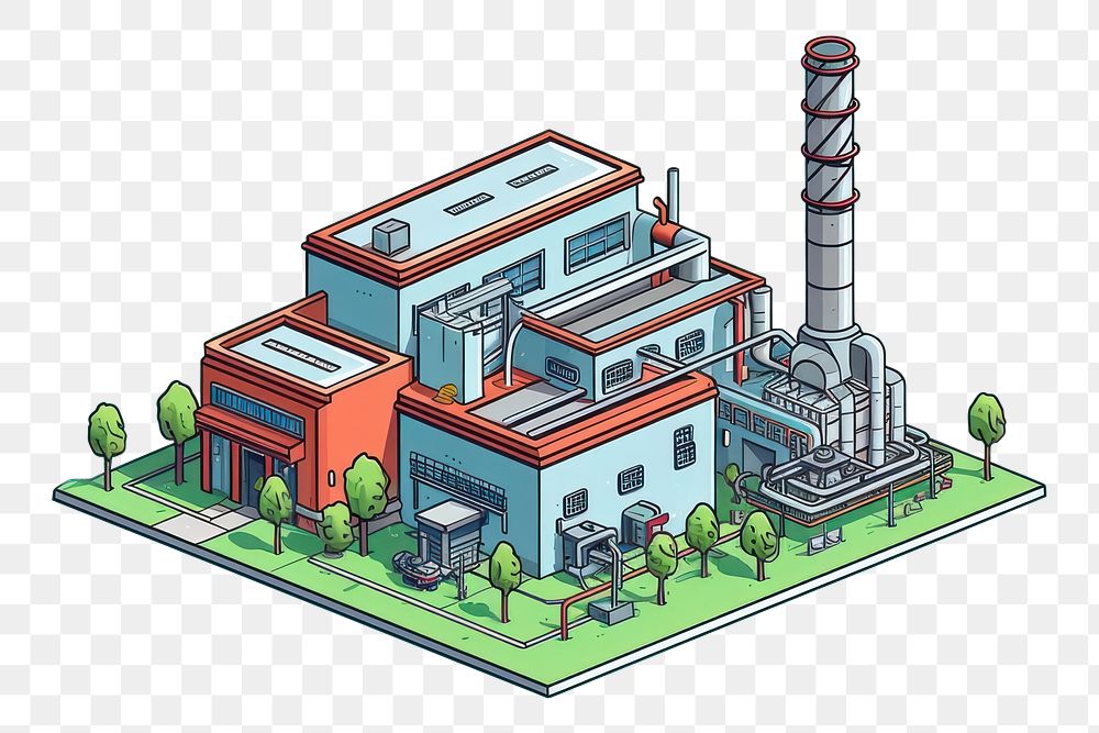 PNG Old factory architecture building | Free PNG - rawpixel