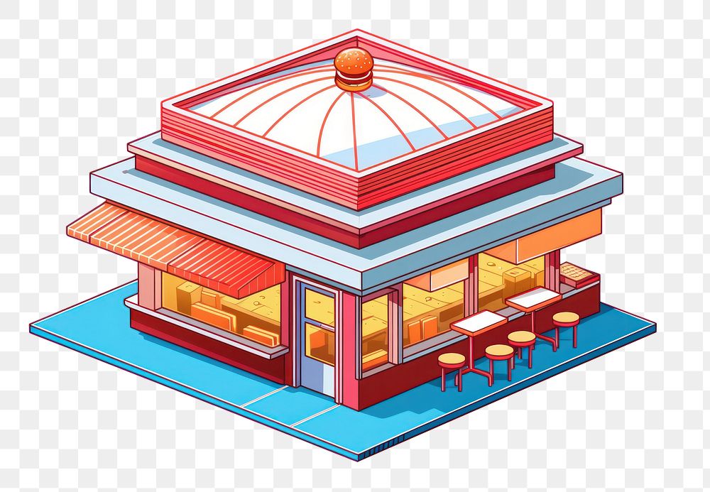 PNG Fast food restaurant building | Free PNG - rawpixel