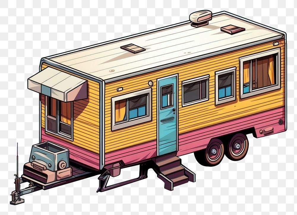 PNG Simple trailer home architecture | Free PNG - rawpixel