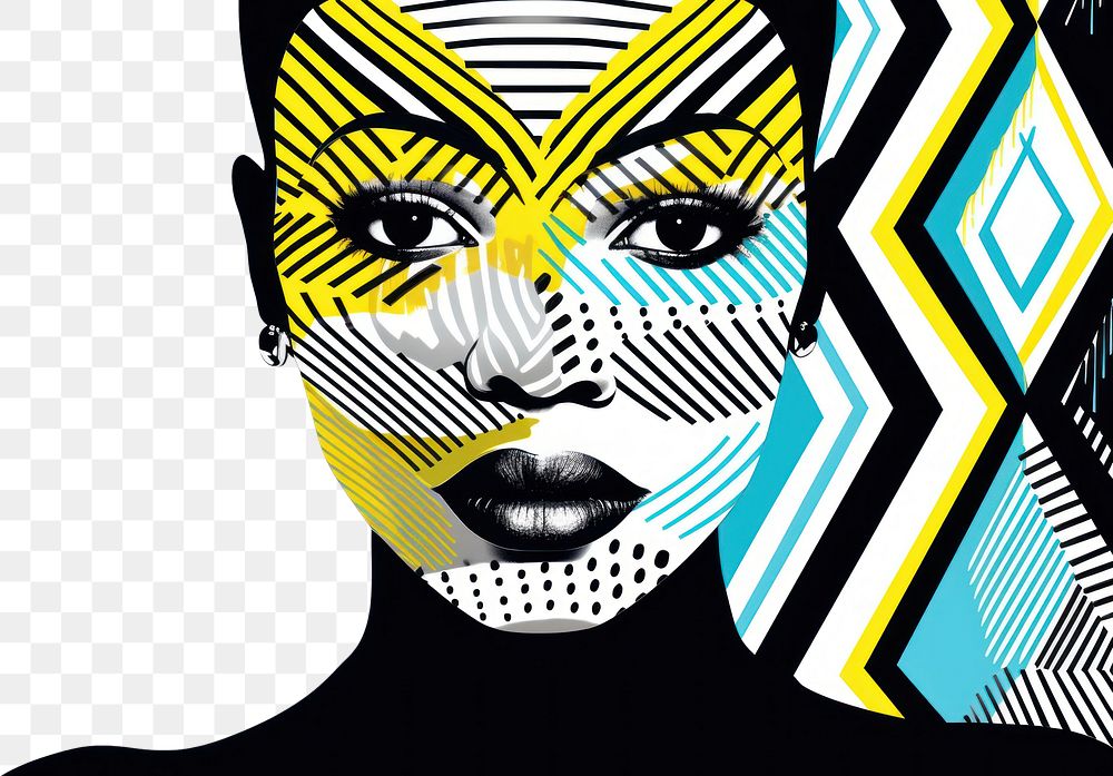 Png African Tribal Pattern Portrait Premium Png Rawpixel 