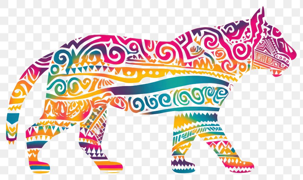 PNG African tribal pattern tiger | Free PNG - rawpixel