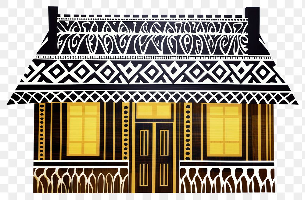 PNG African tribal pattern house | Free PNG - rawpixel