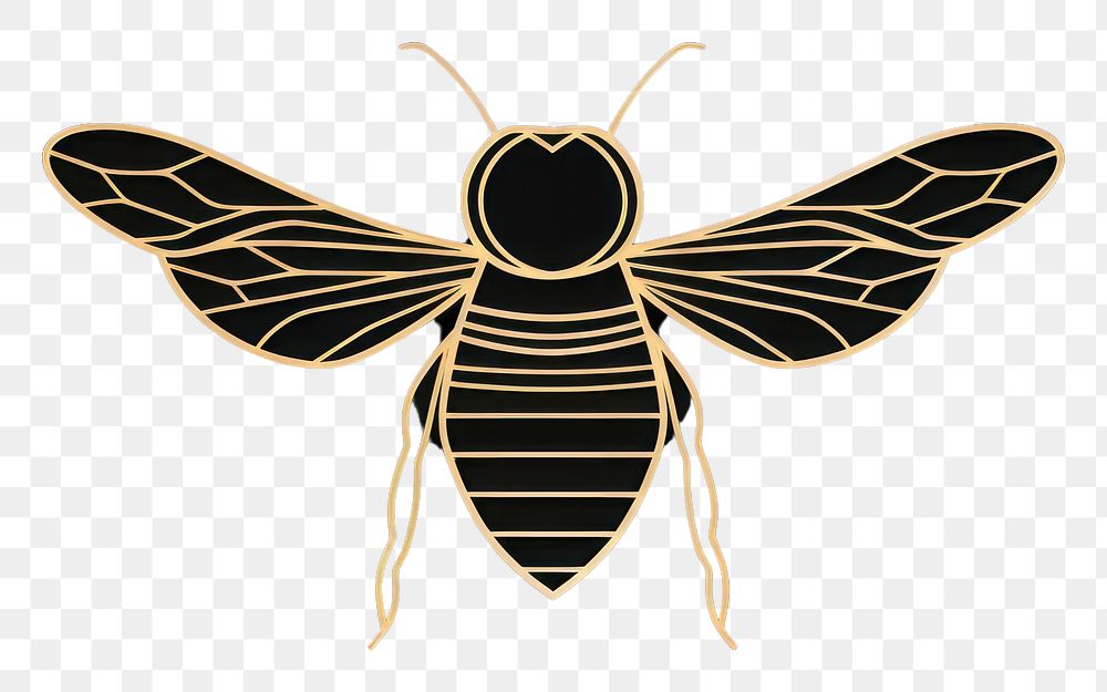 PNG Bee insect animal logo. | Free PNG - rawpixel