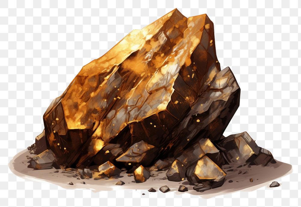 PNG Gold ore mineral accessories | Premium PNG - rawpixel