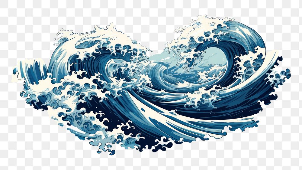 PNG Ocean wave pattern art | Free PNG - rawpixel