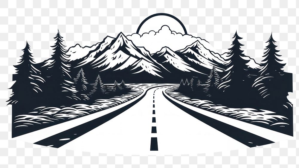 PNG Road drawing sketch plant. | Premium PNG - rawpixel