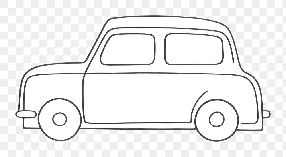 Minimal illustration car drawing sketch | Premium PNG - rawpixel