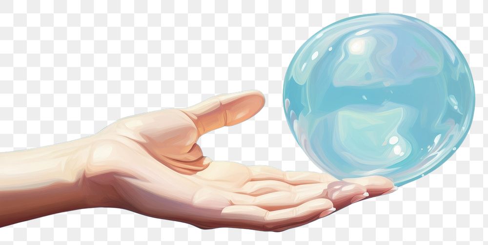 PNG hand holding soap bubble | Premium PNG - rawpixel