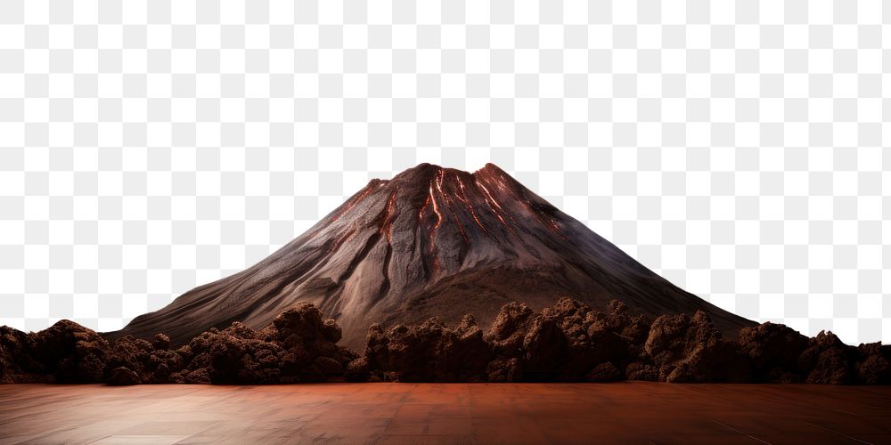 PNG Volcano mountain outdoors nature. | Premium PNG - rawpixel