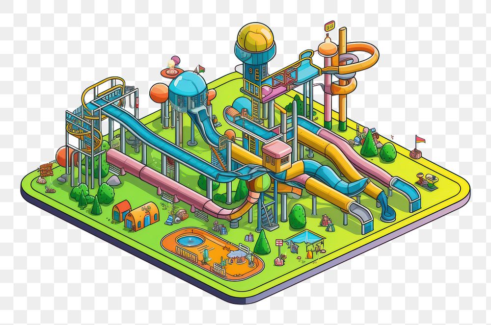 PNG Fun park technology recreation | Premium PNG - rawpixel