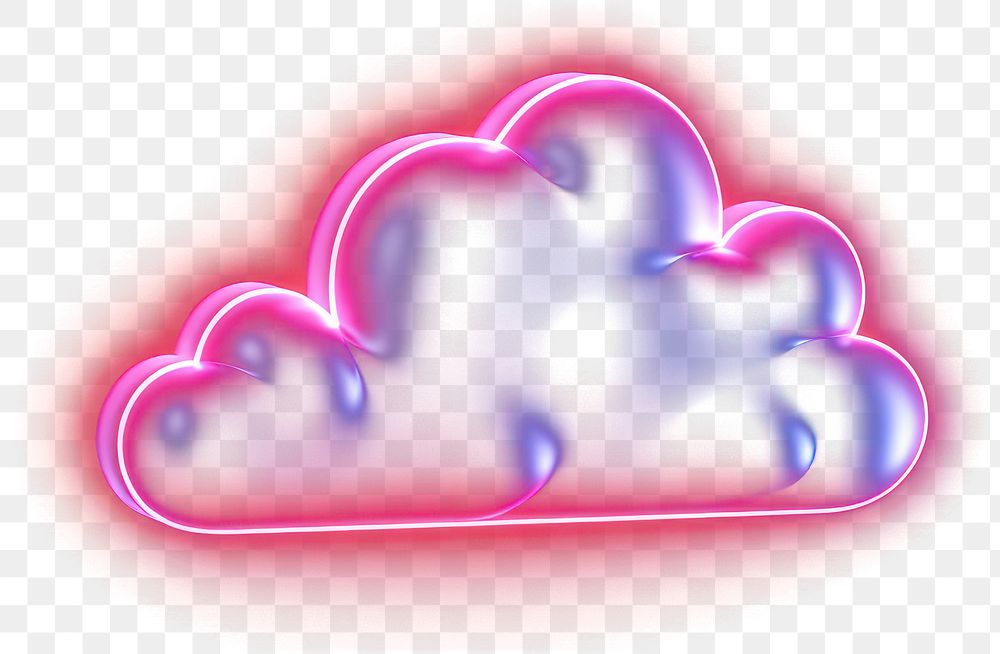 PNG Cloud neon purple night. | Free PNG - rawpixel