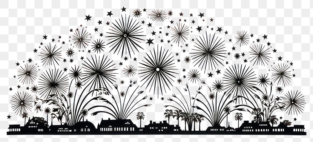 PNG Fireworks pattern drawing sketch. | Premium PNG - rawpixel