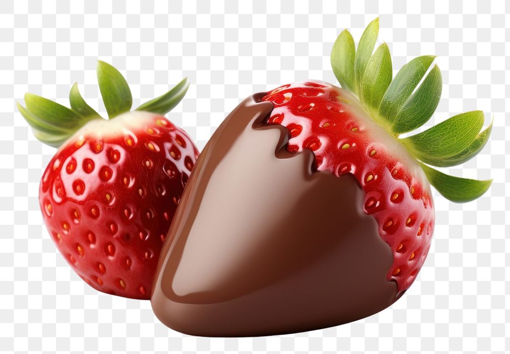 PNG Strawberry chocolate fruit plant | Premium PNG - rawpixel
