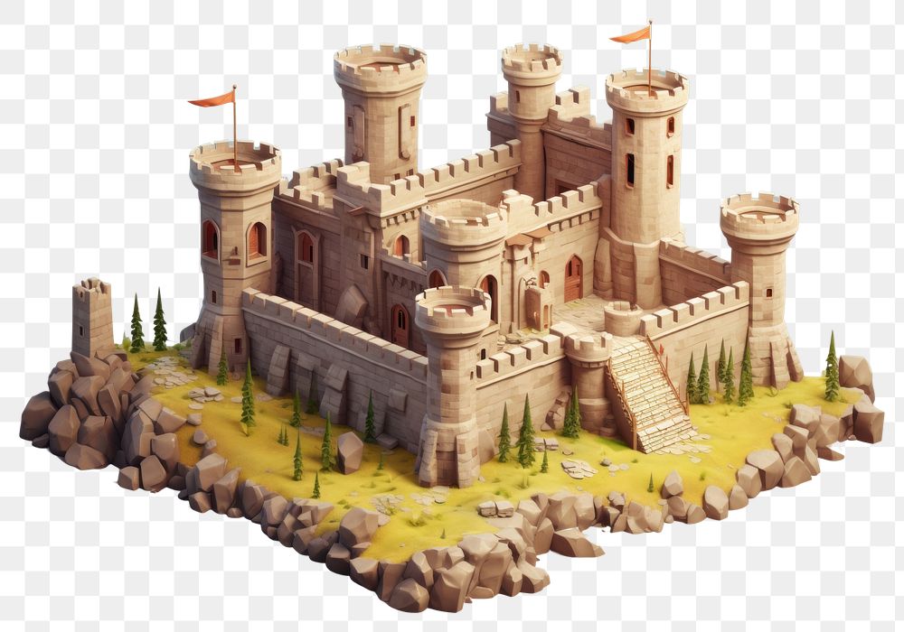 PNG Fortification architecture sandcastle building. | Free PNG - rawpixel