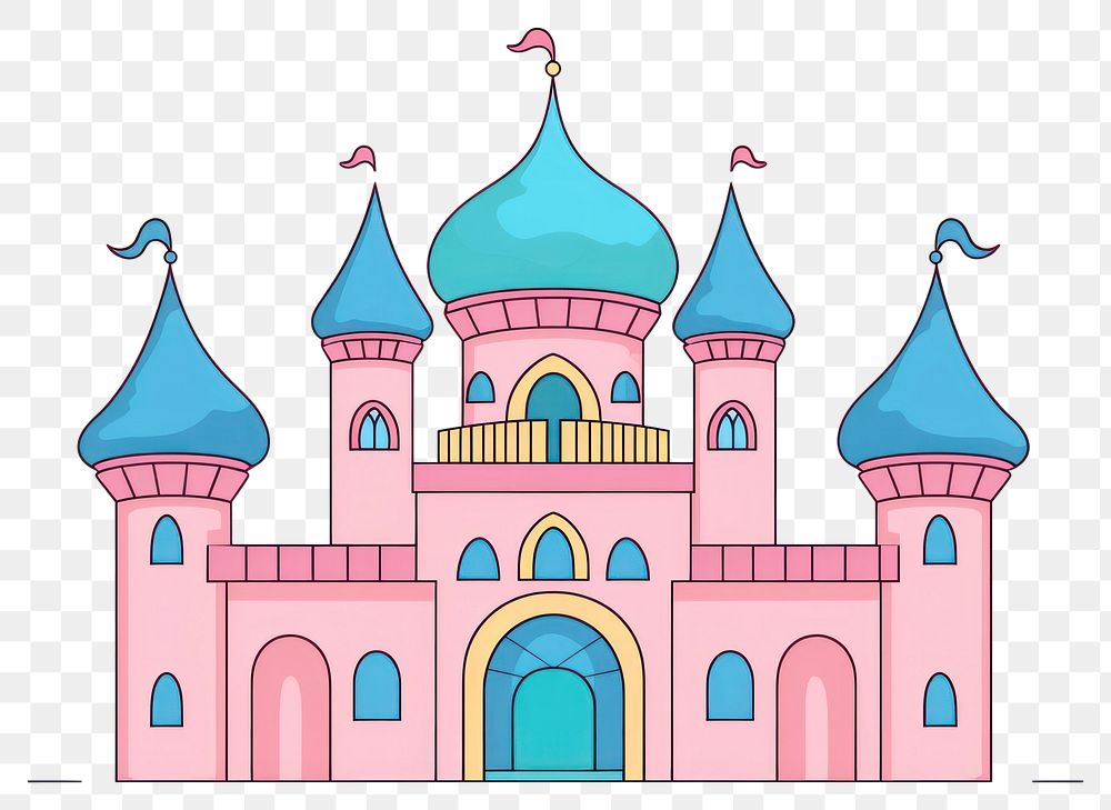 PNG Palace architecture building cartoon. | Premium PNG - rawpixel
