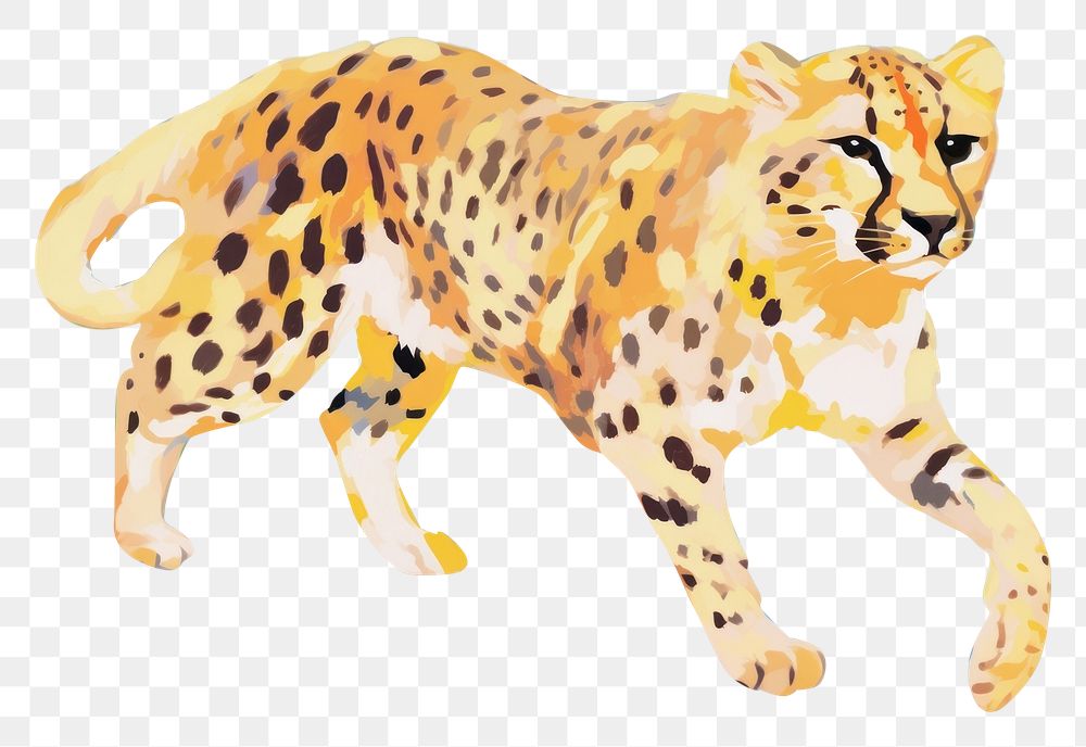 PNG Cheetah wildlife leopard cartoon. | Free PNG - rawpixel