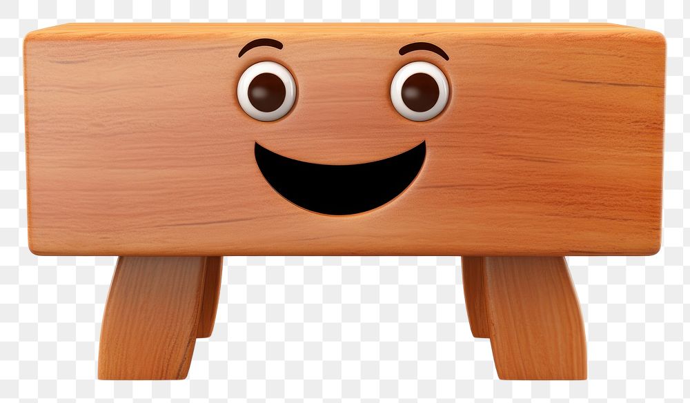 PNG Wooden table cartoon face | Free PNG - rawpixel
