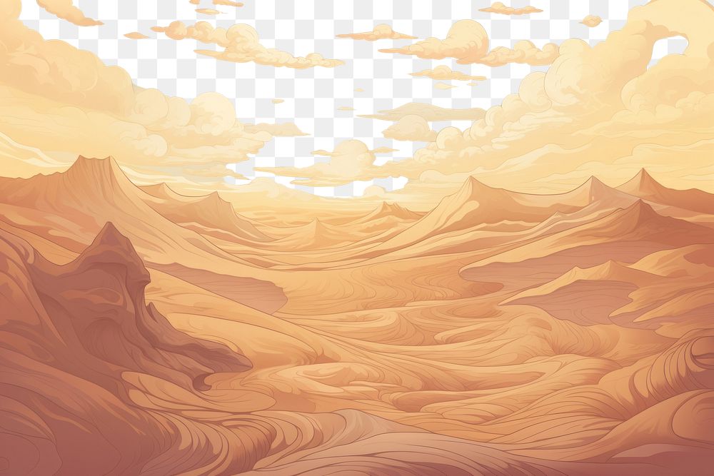 PNG Desert landscape outdoors nature. | Premium PNG - rawpixel