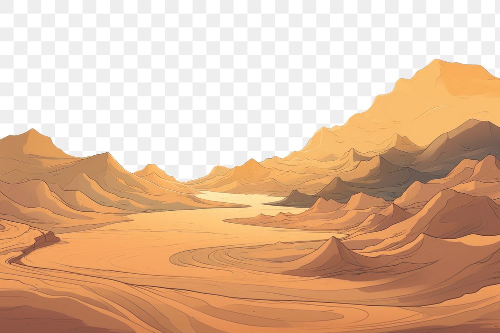 PNG Desert landscape outdoors nature. | Premium PNG - rawpixel