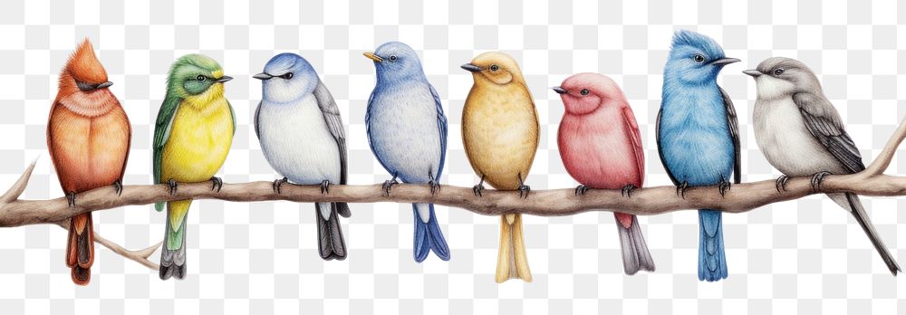 PNG Birds animal creativity wildlife | Premium PNG - rawpixel