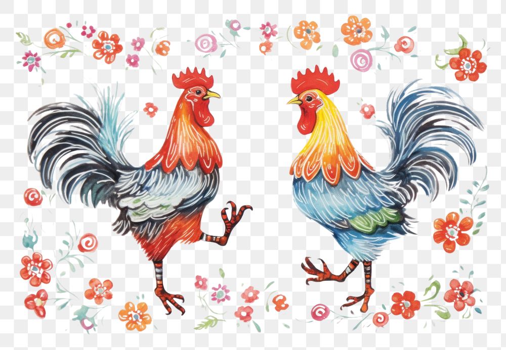 PNG Chicken poultry pattern animal. | Free PNG - rawpixel