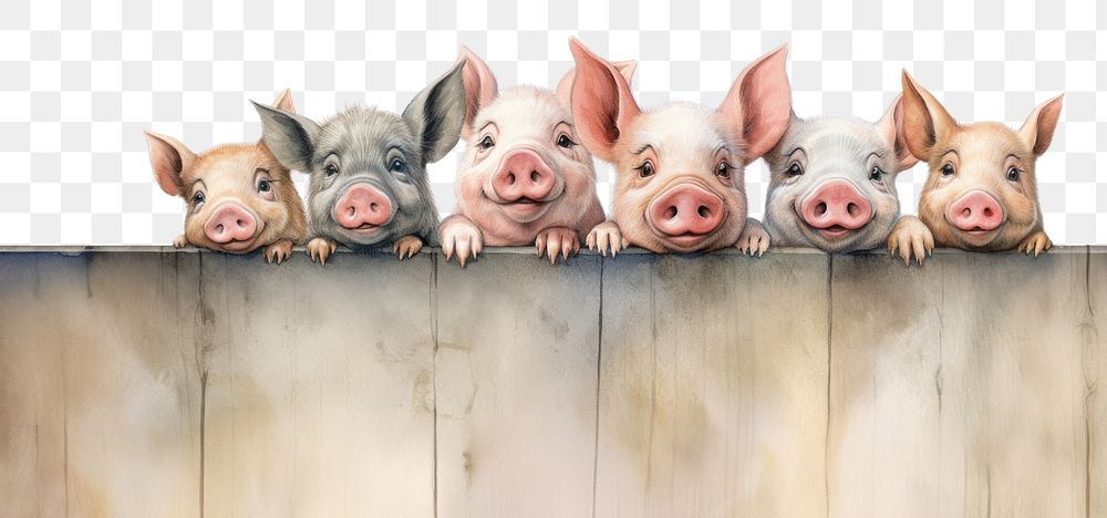PNG Pigs animal mammal livestock. | Premium PNG - rawpixel