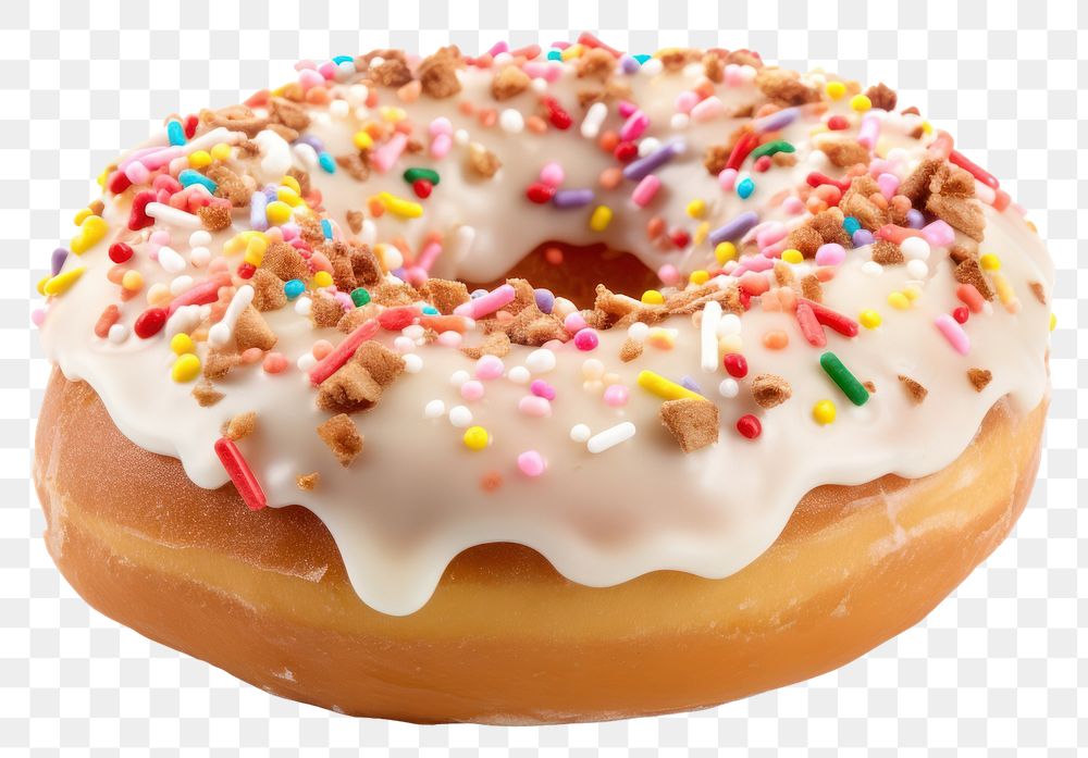 PNG doughnut sprinkles dessert donut. | Premium PNG - rawpixel