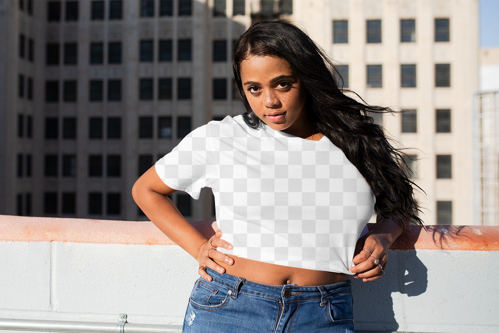 Png crop top mockup worn | Free PNG - rawpixel