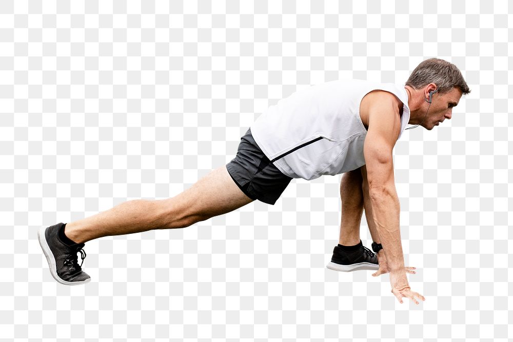 Man png warming up before exercise | Premium PNG Sticker - rawpixel