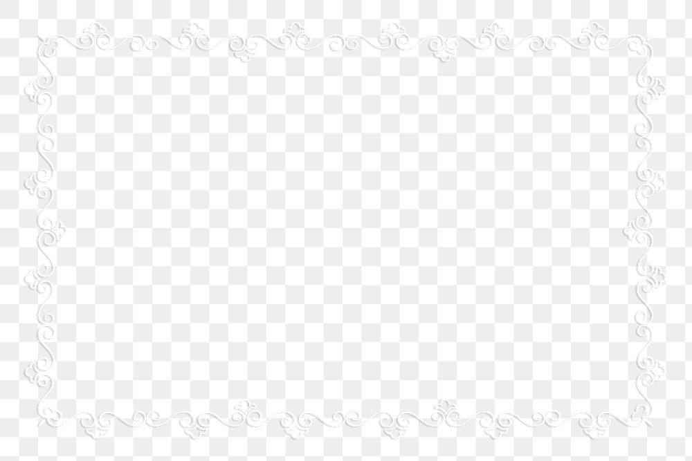 Vintage ornamental patterned decorative frame | Free PNG - rawpixel