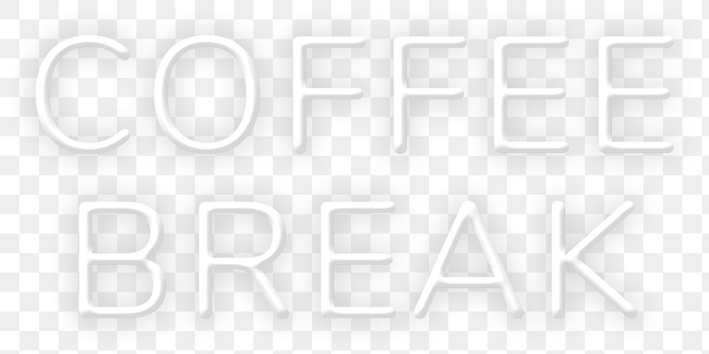 Glowing coffee break png gray | Free PNG - rawpixel