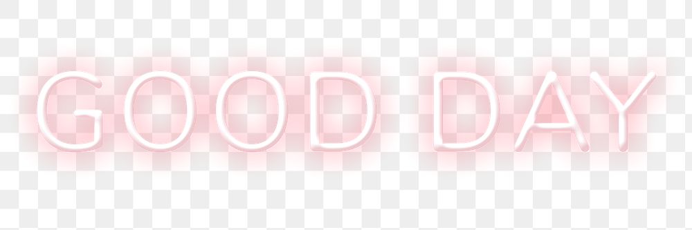 Glowing good day png neon | Free PNG - rawpixel