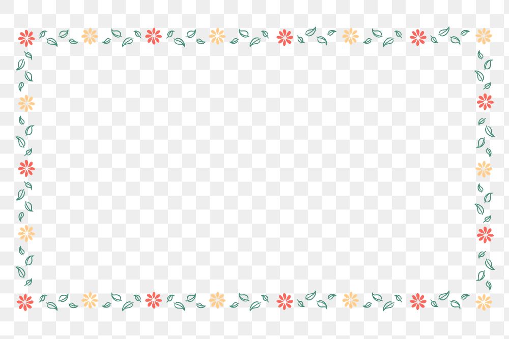 Summer flower frame design element | Premium PNG - rawpixel