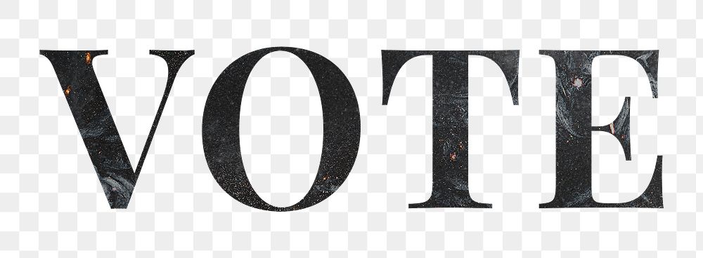 Vote word typography png sticker | Free PNG Sticker - rawpixel