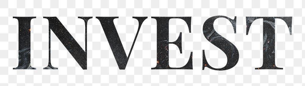 Invest word art typography png | Free PNG Sticker - rawpixel