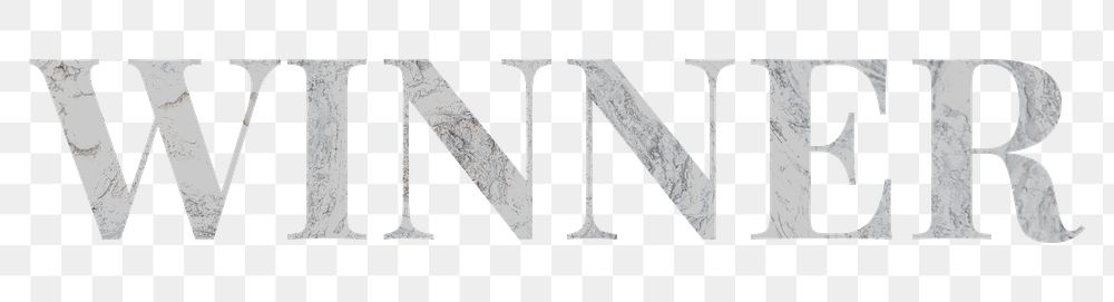 Winner word art typography png | Free PNG Sticker - rawpixel