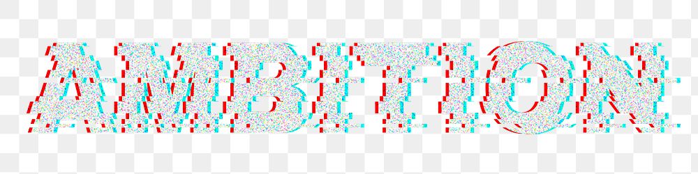 Gray blurred word AMBITION typography | Free PNG Sticker - rawpixel