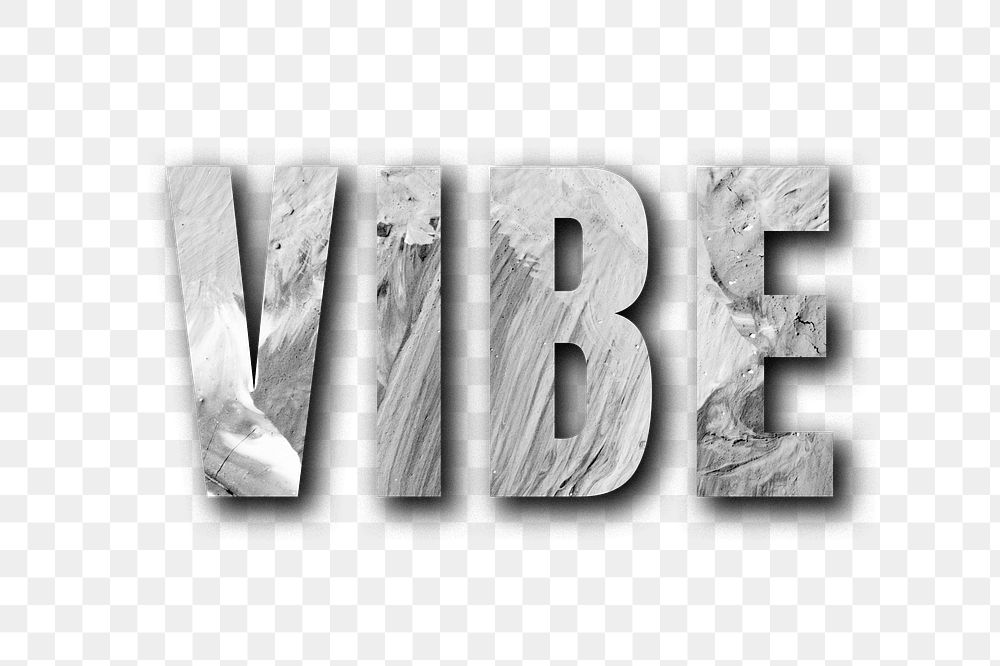 Vibe uppercase letters typography design | Free PNG Sticker - rawpixel