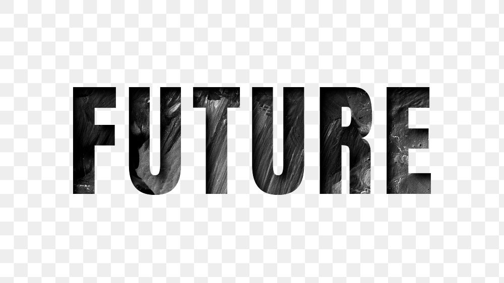 Future uppercase letters typography design | Free PNG Sticker - rawpixel