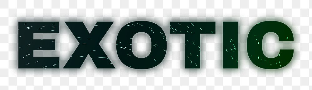 Transparent png neon exotic text | Free PNG Sticker - rawpixel