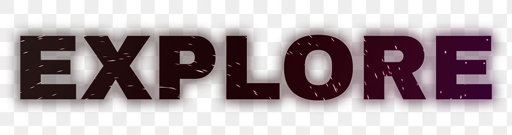 Neon explore transparent png bold | Free PNG Sticker - rawpixel